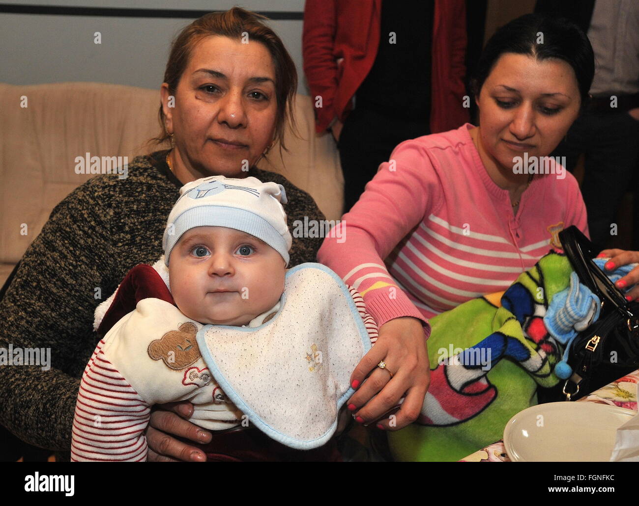 Brno, Czech Republic. 19th Feb, 2016. Refugees arrived in Brno, Czech ...