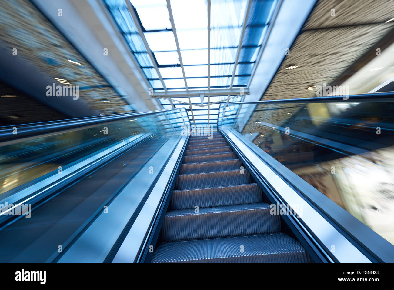 Shopping mall escalators Stock Photo - Alamy