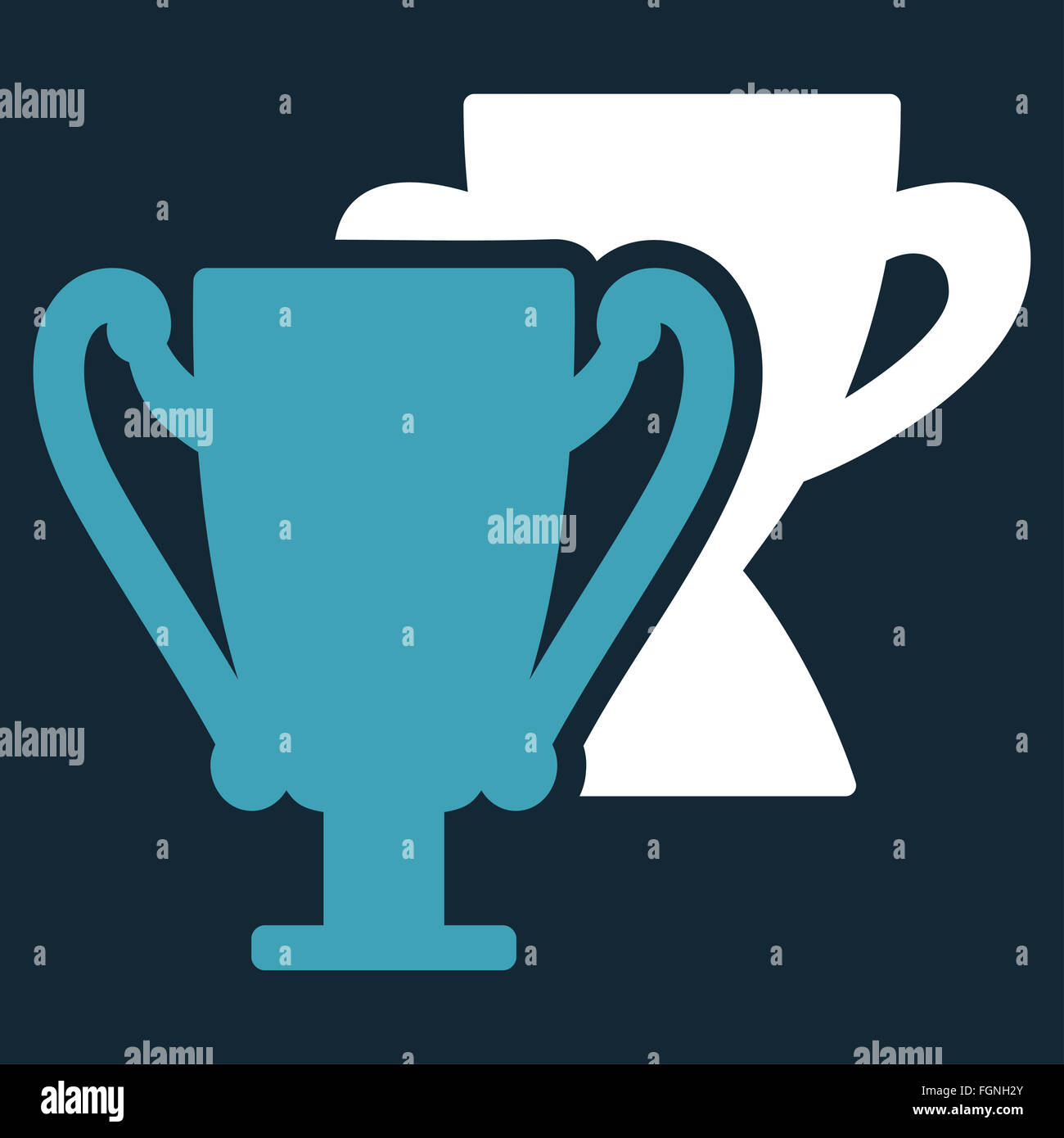Trophy cups icon from Competition amp; Success Bicolor Icon Set Stock ...