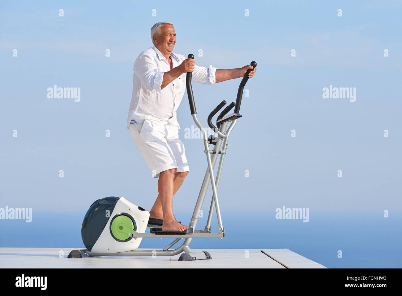healthy senior man working out Stock Photo - Alamy