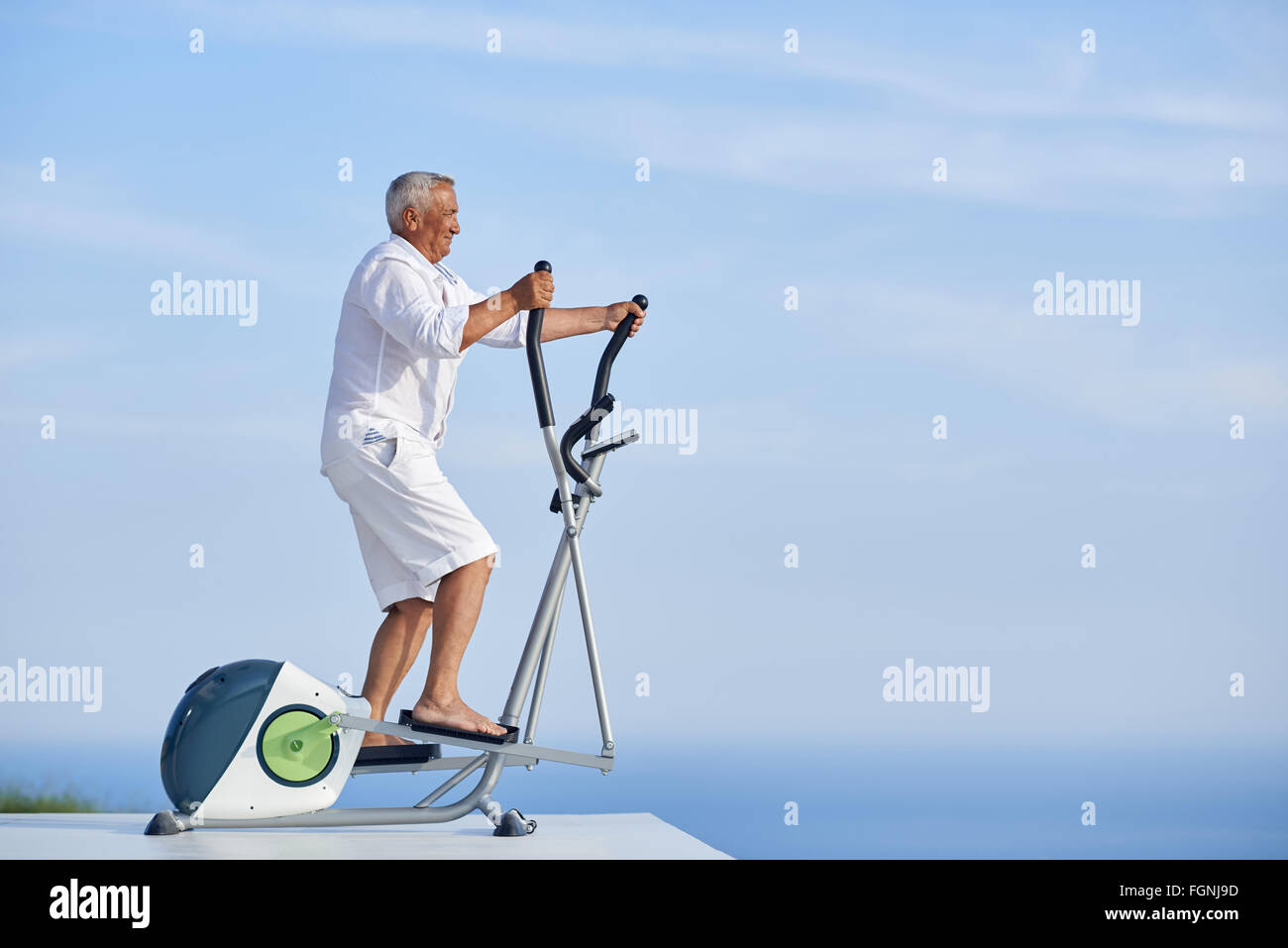 healthy senior man working out Stock Photo - Alamy