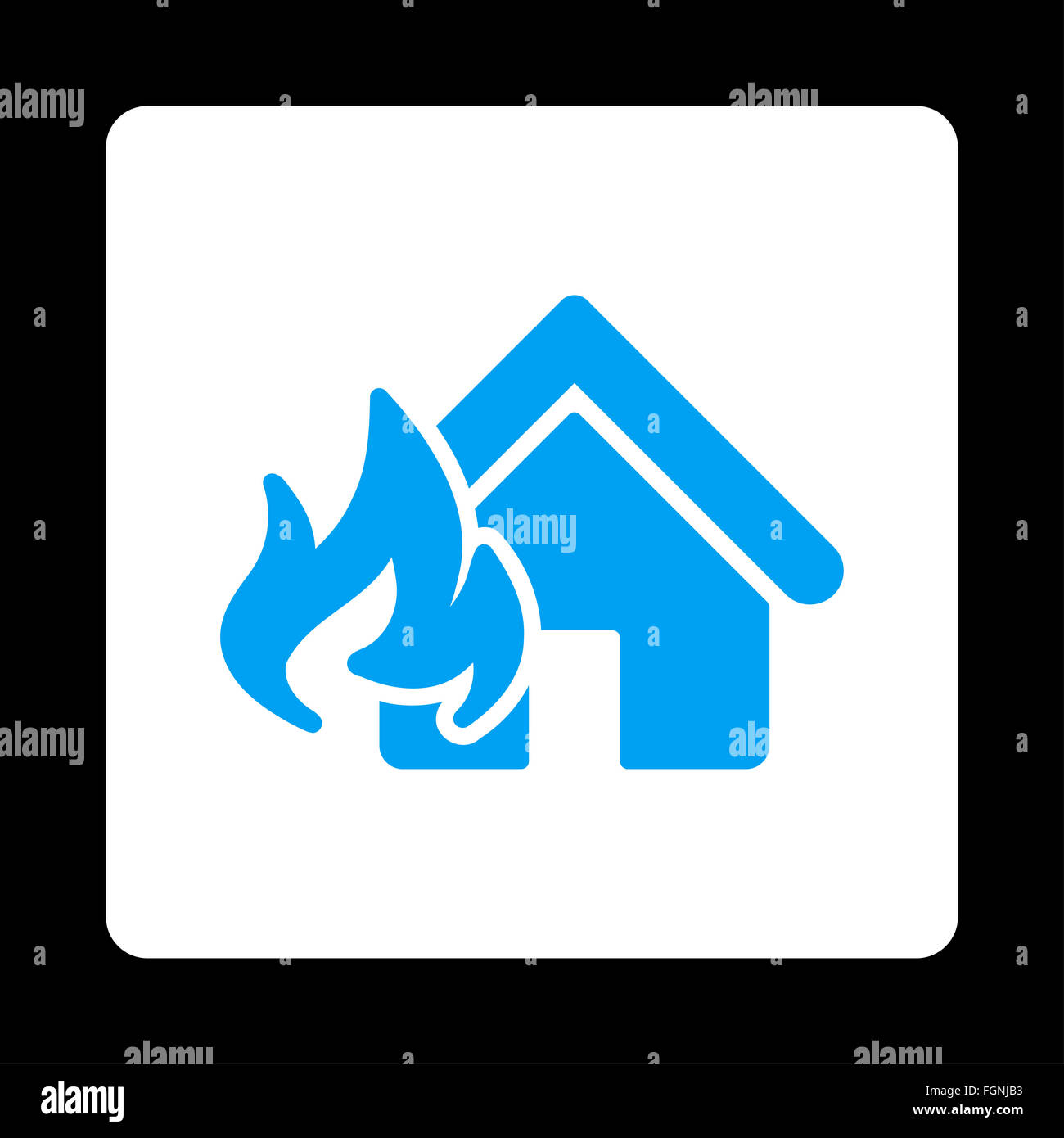 Fire Damage icon Stock Photo - Alamy