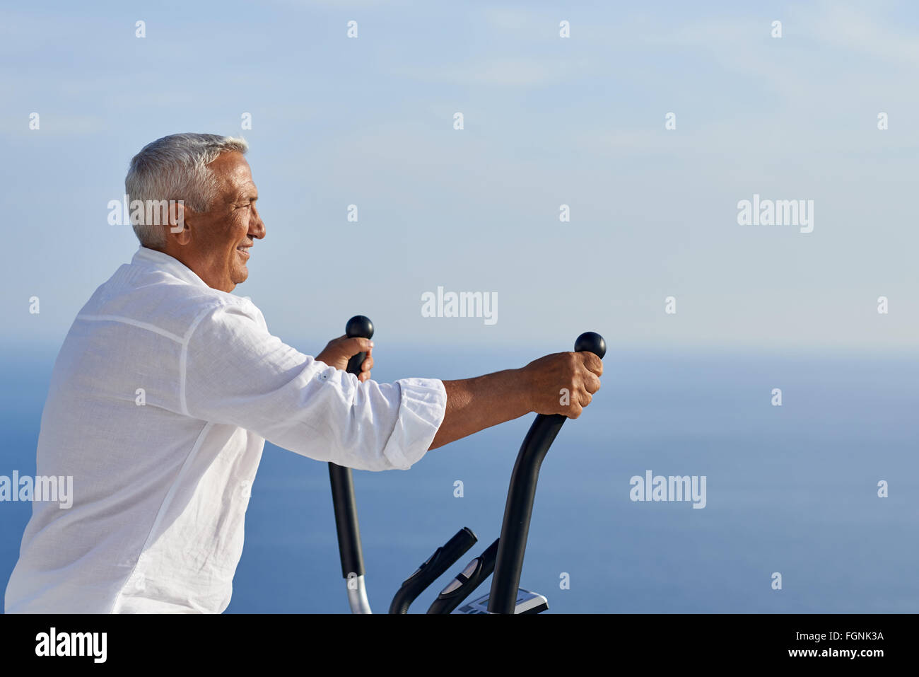 healthy senior man working out Stock Photo - Alamy