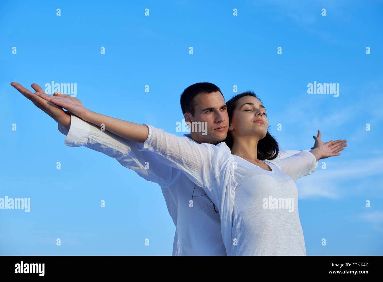 happy young romantic couple have fun and relax at home Stock Photo - Alamy