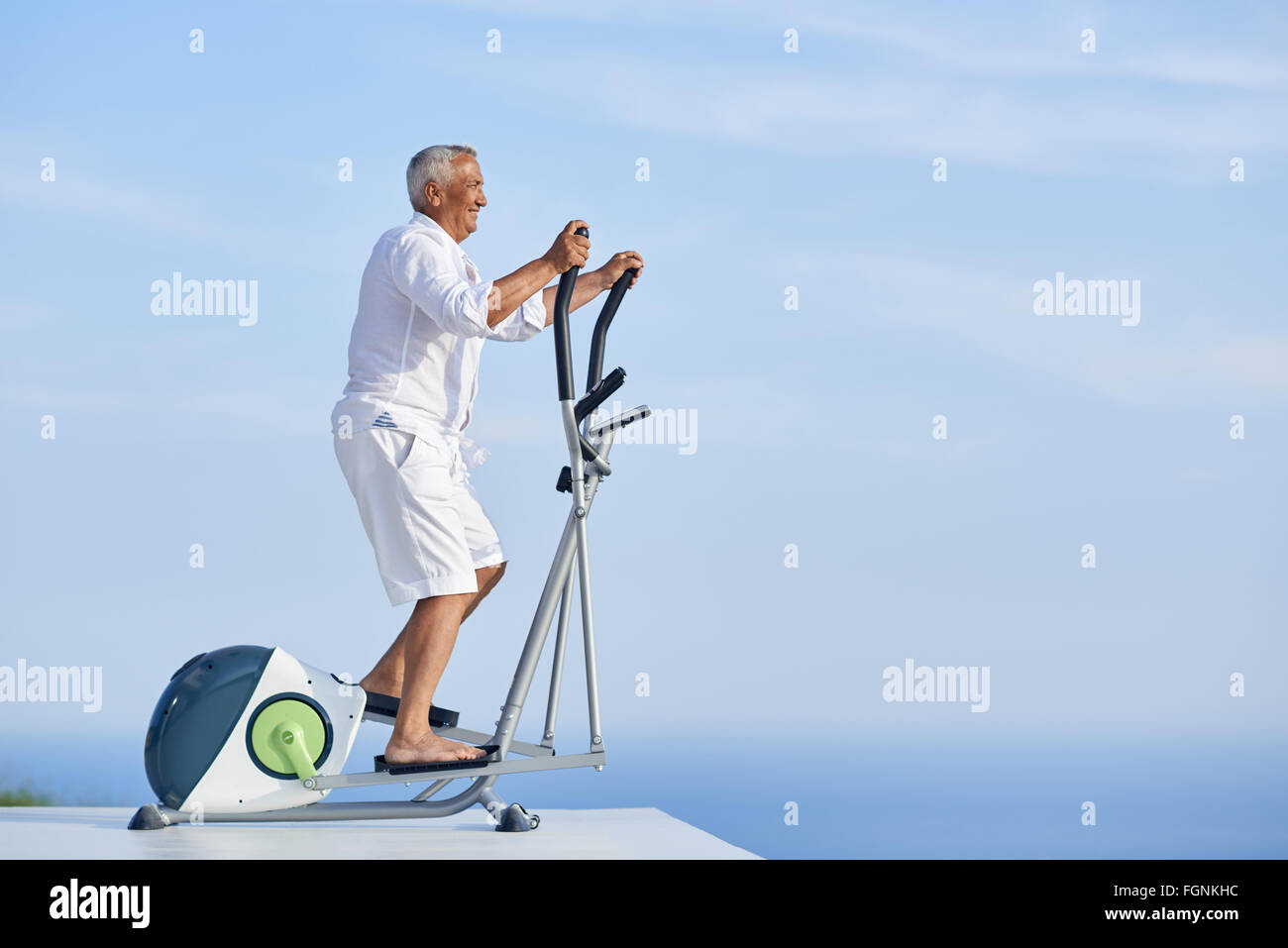 healthy senior man working out Stock Photo - Alamy