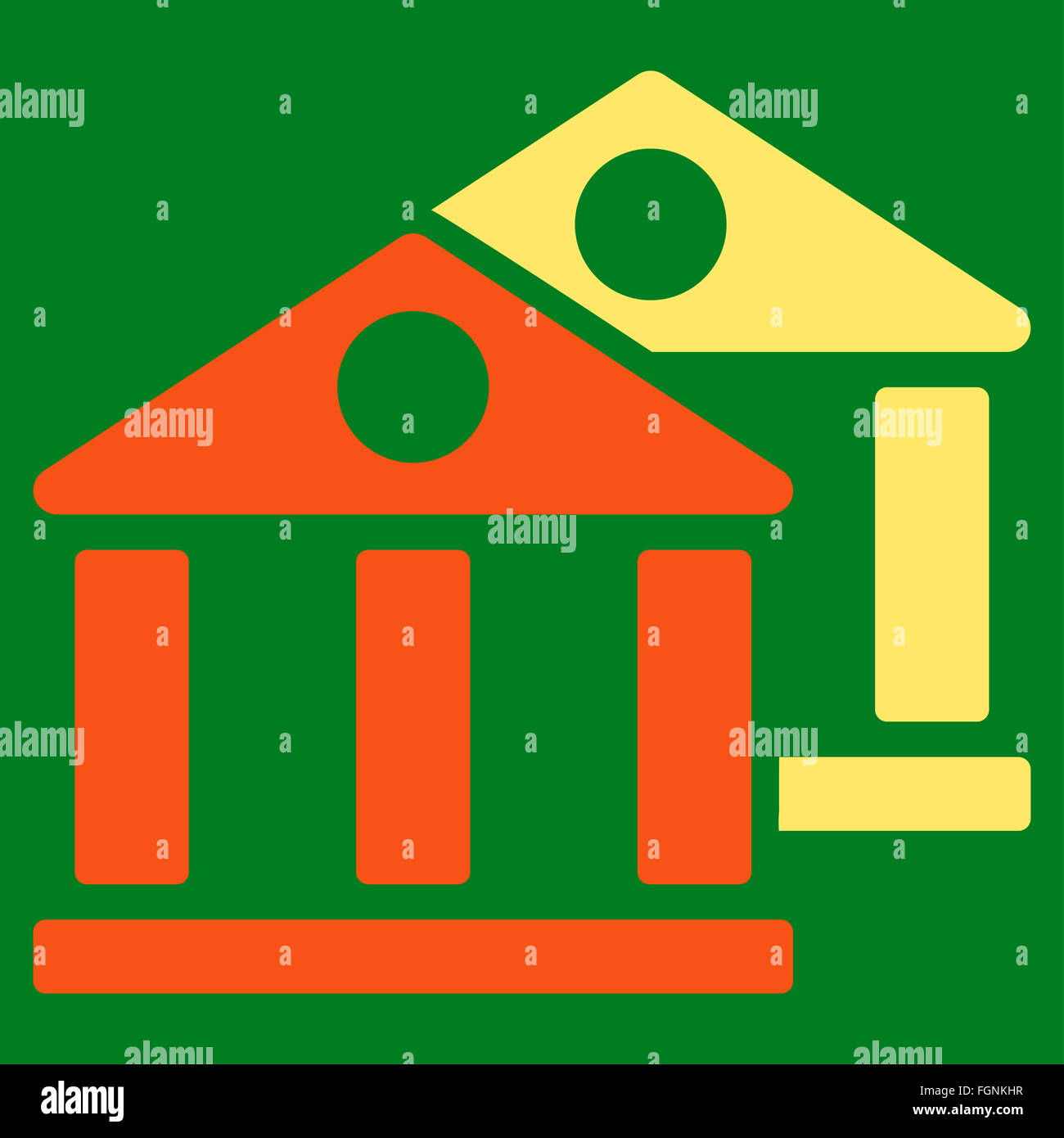 Banks icon from Business Bicolor Set Stock Photo - Alamy