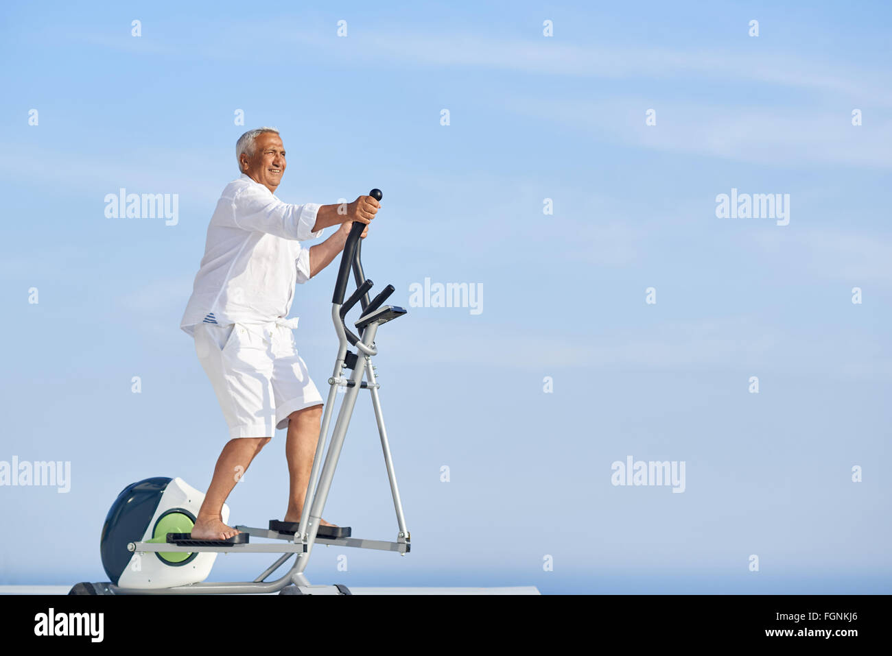 healthy senior man working out Stock Photo - Alamy