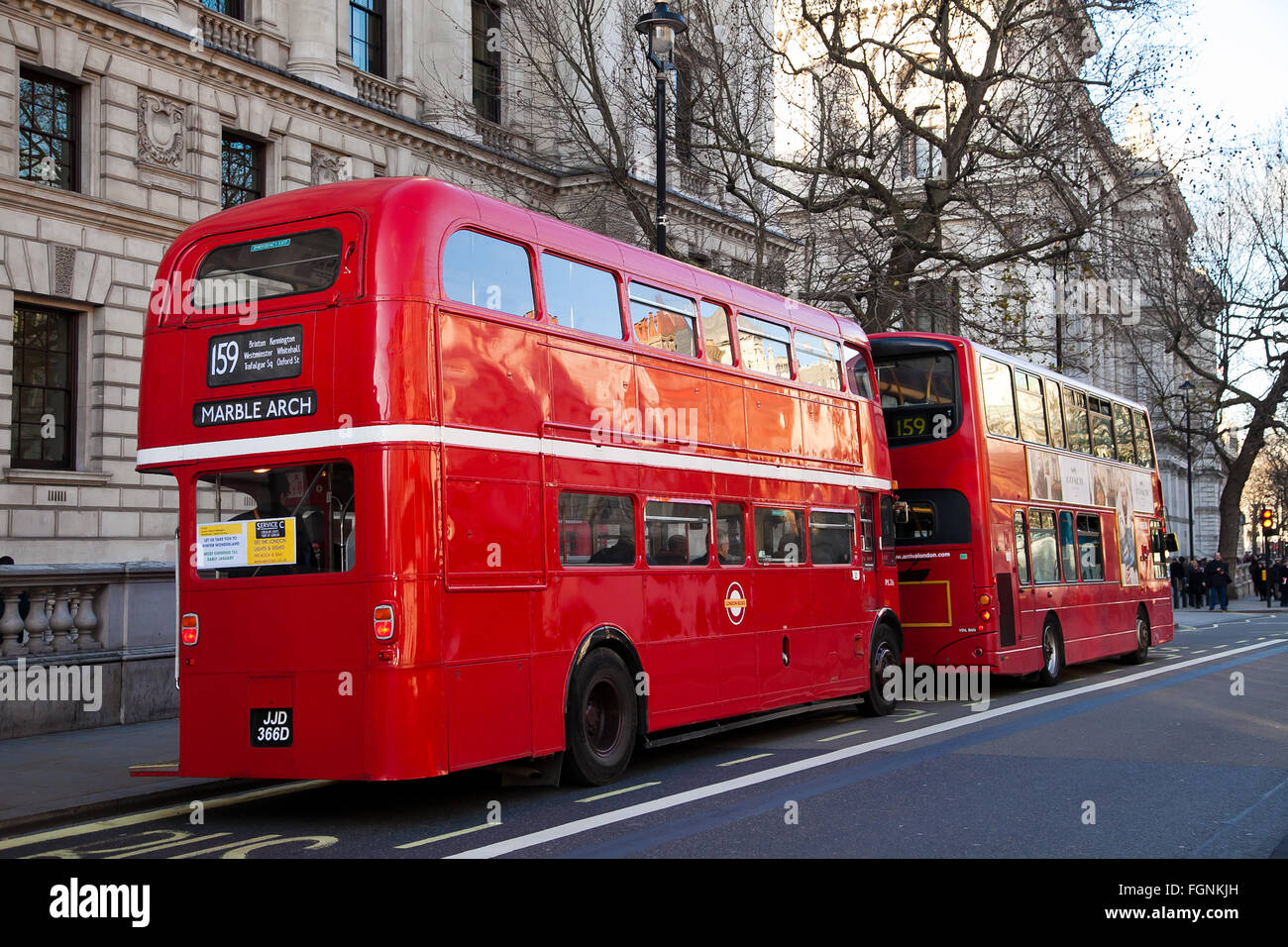 London, United Kingdom. 9th December 2015 - The London Routemaster bus ...