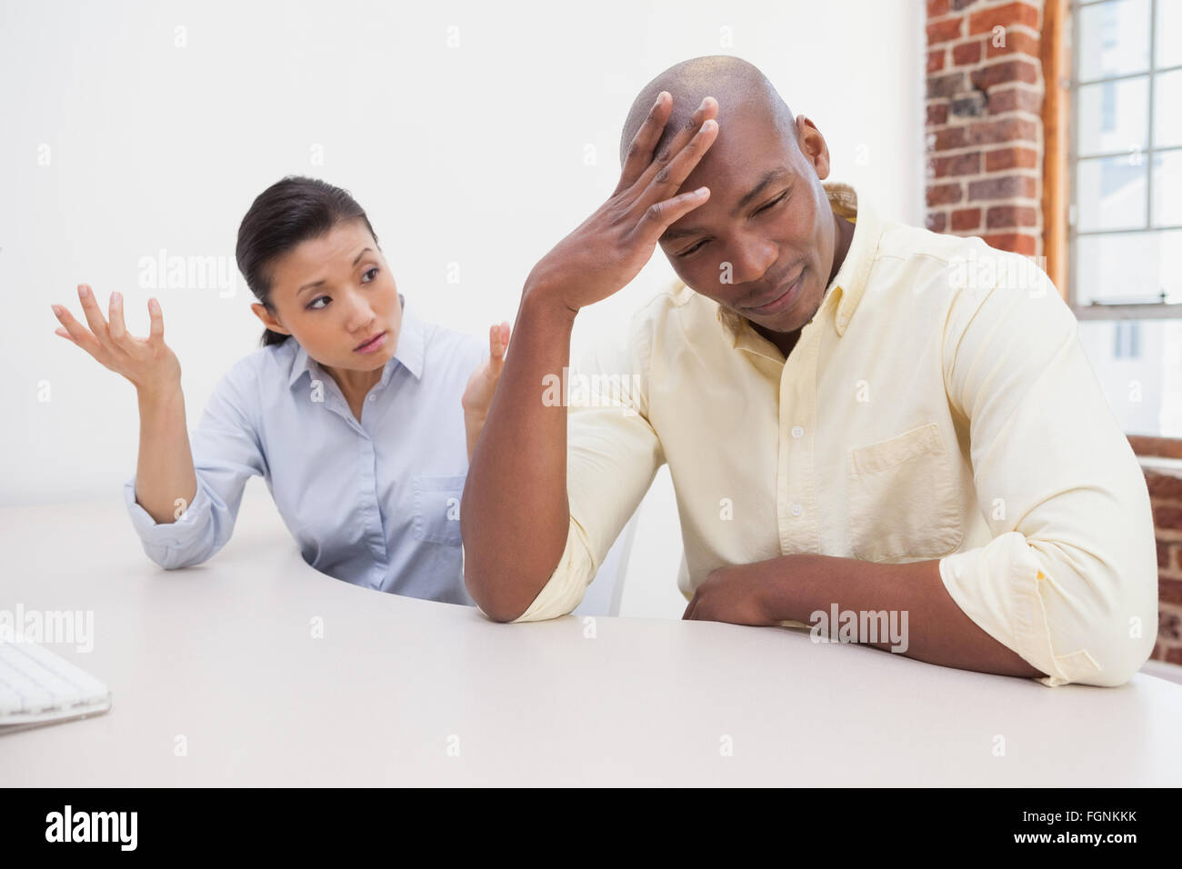 Casual business colleagues having an argument Stock Photo - Alamy Casual business colleagues having an argument Stock Photo - Alamy