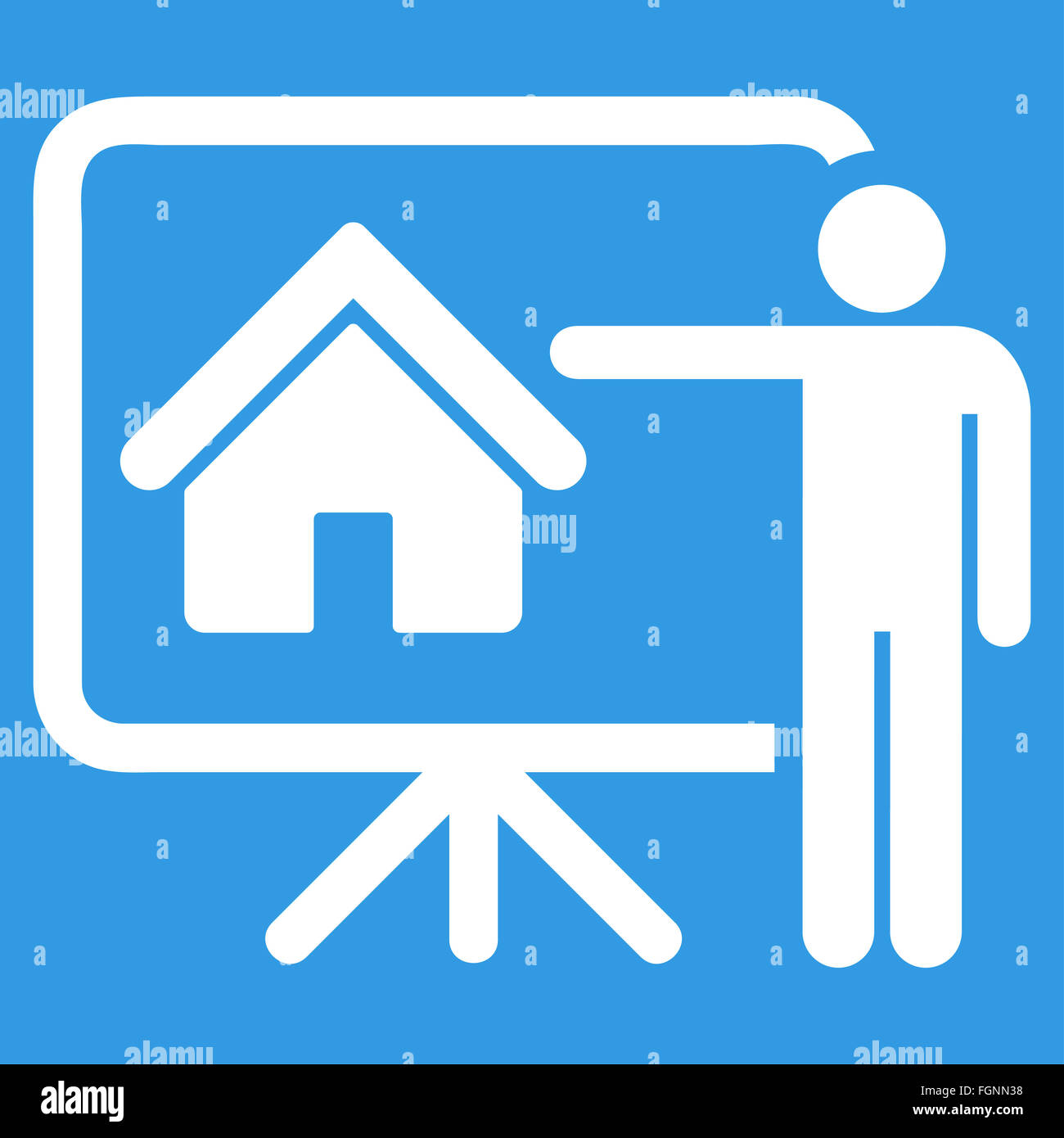 Realtor icon from Business Bicolor Set Stock Photo - Alamy