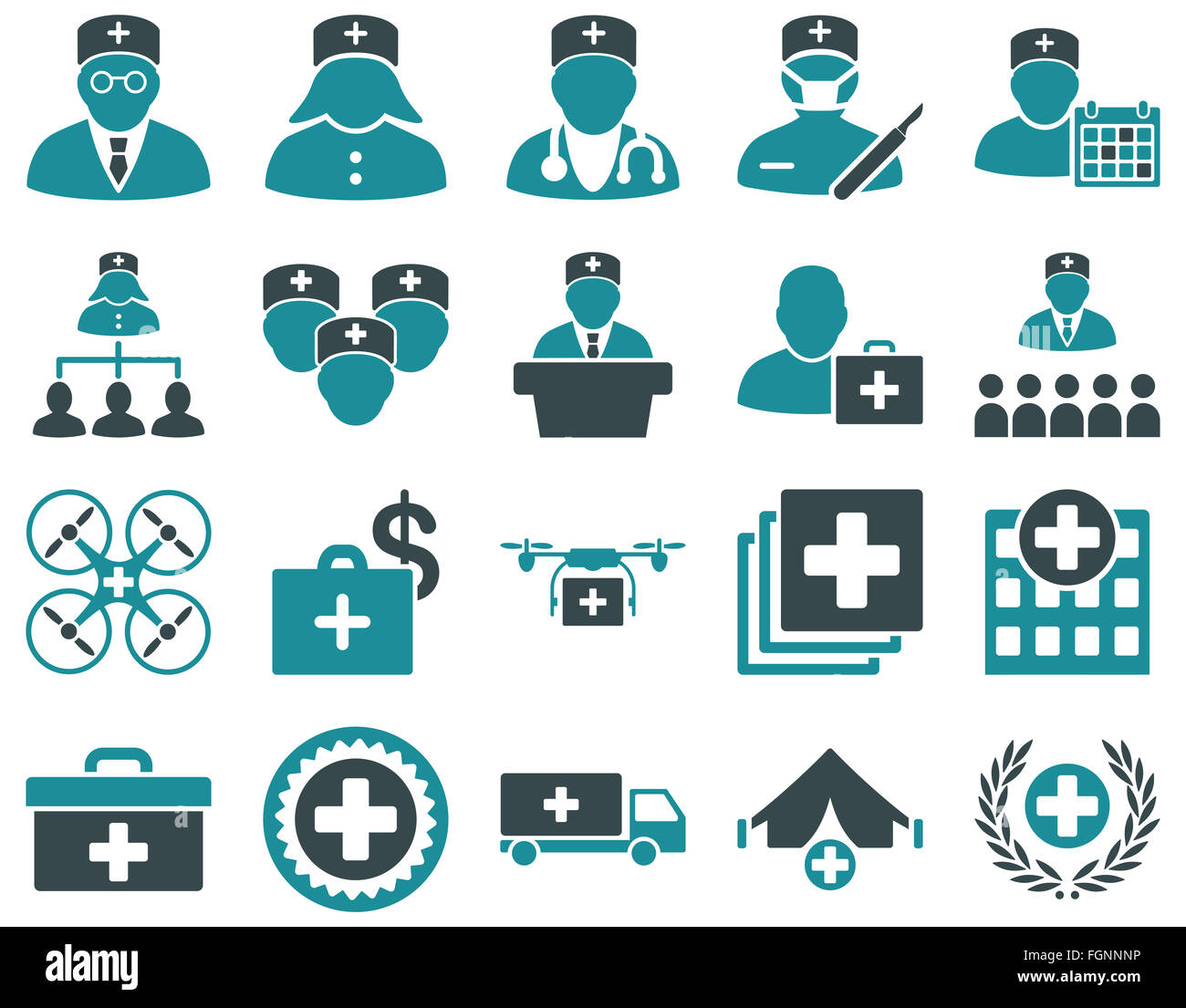 Medical icon set Stock Photo - Alamy