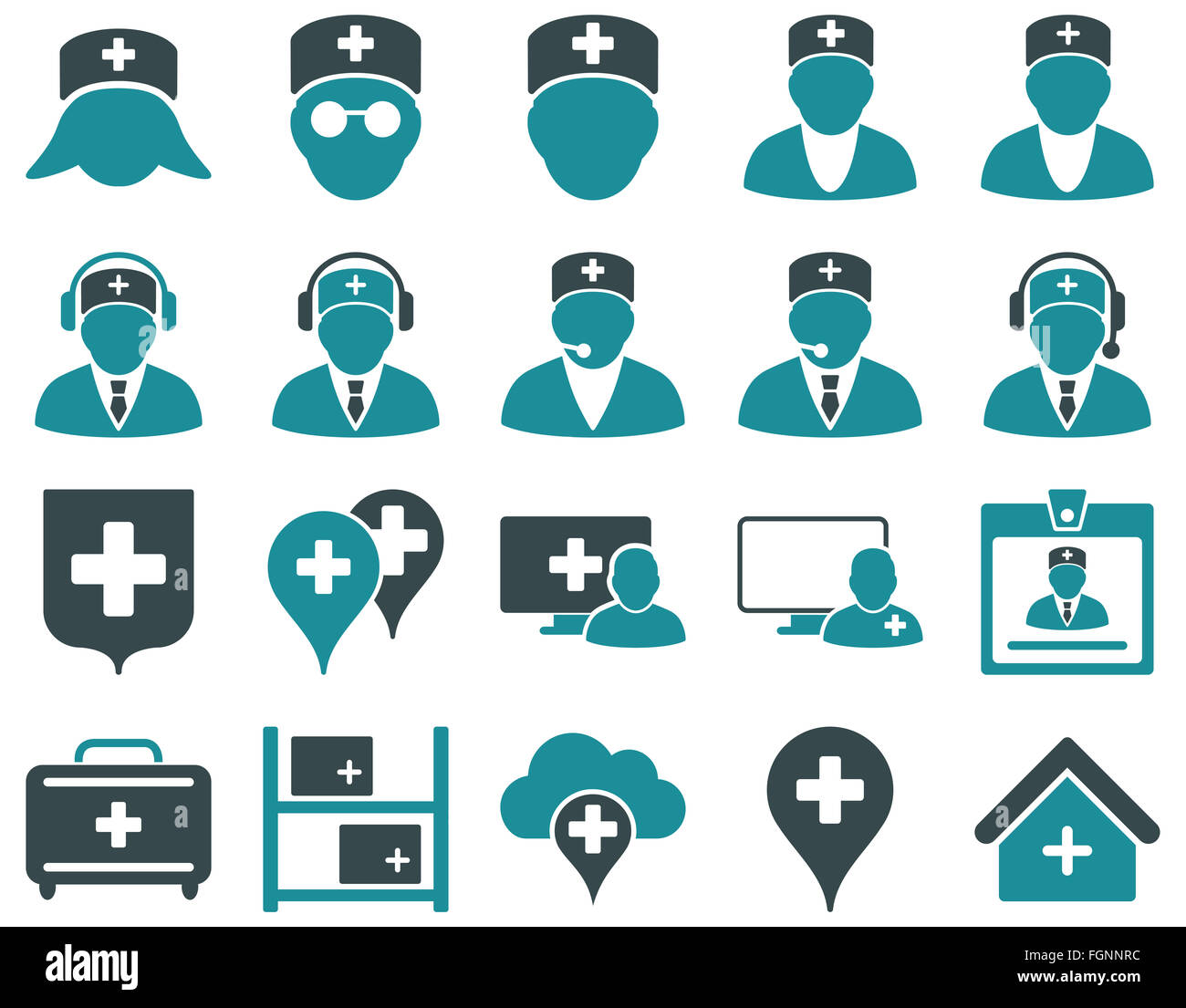 Medical icon set Stock Photo - Alamy