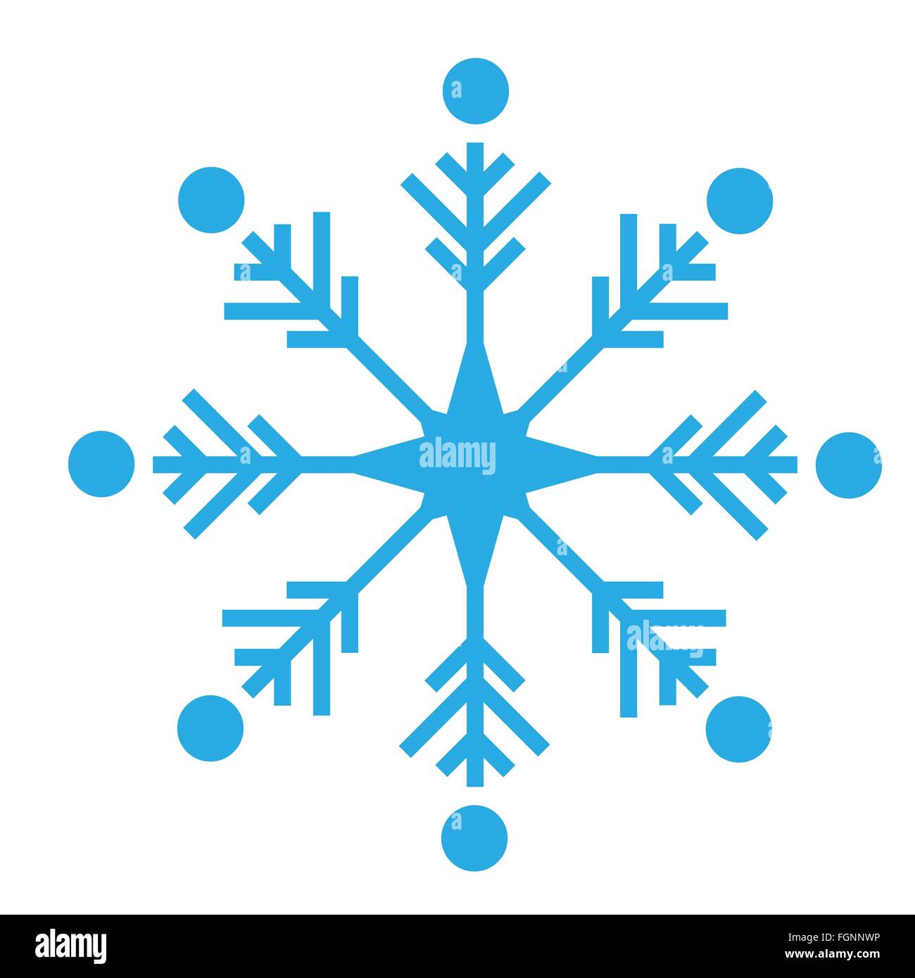 Delicate digital blue snowflake design Stock Photo - Alamy