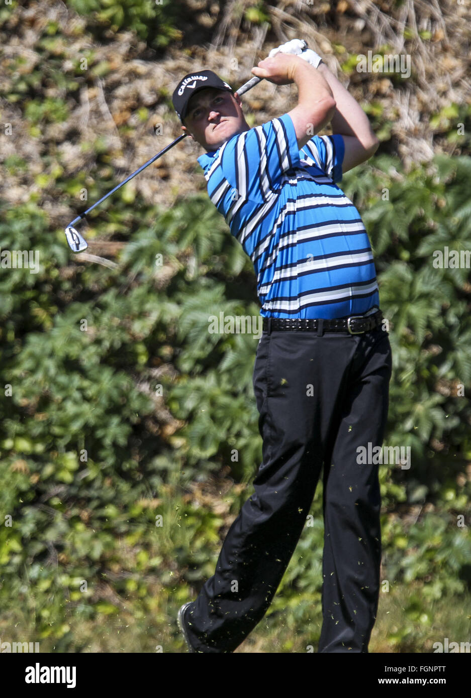 Los Angeles, California, USA. 21st Feb, 2016. Jason Kokrak plays in the ...