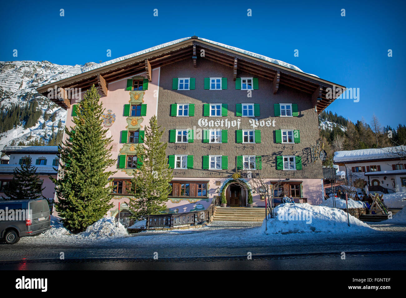 Hotel Gasthof Post where the Dutch royal family is staying for their ...