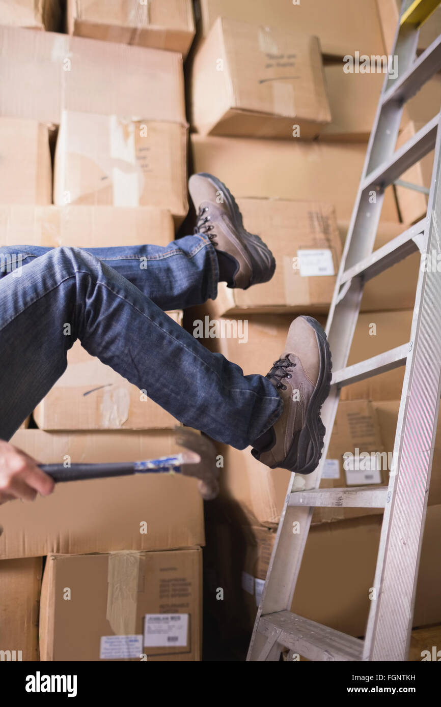 Falling off ladder hi-res stock photography and images - Alamy