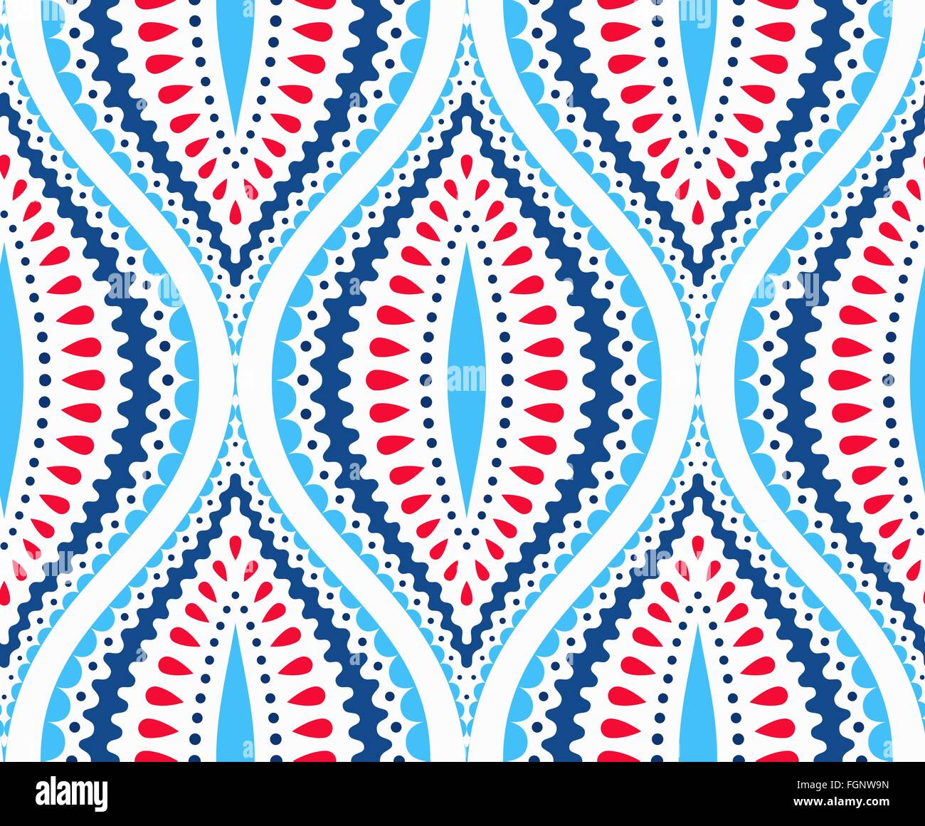Blue and Red Decorative Pattern Stock Vector Image & Art - Alamy