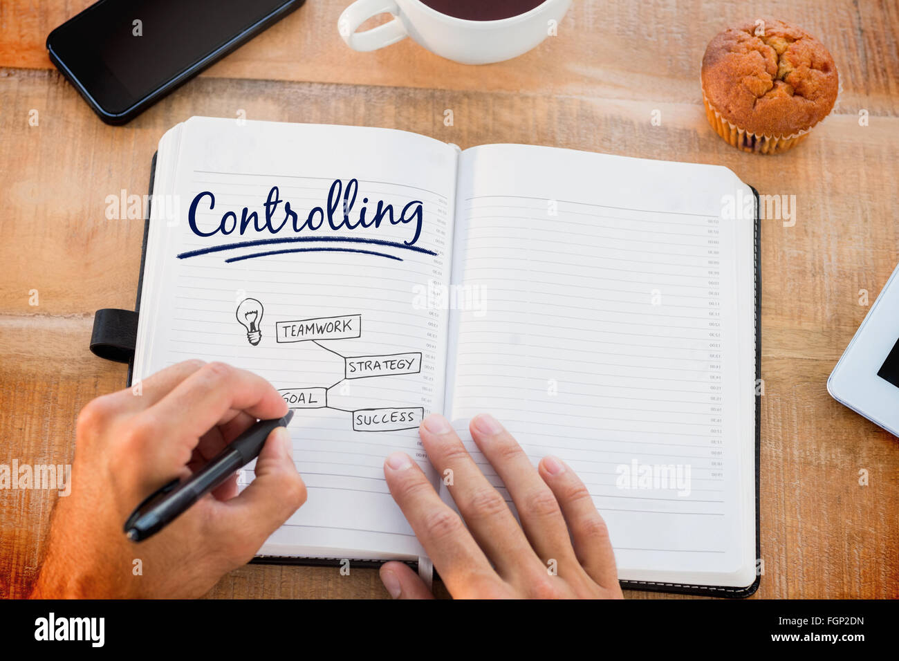 Controlling against business concept vector Stock Photo - Alamy