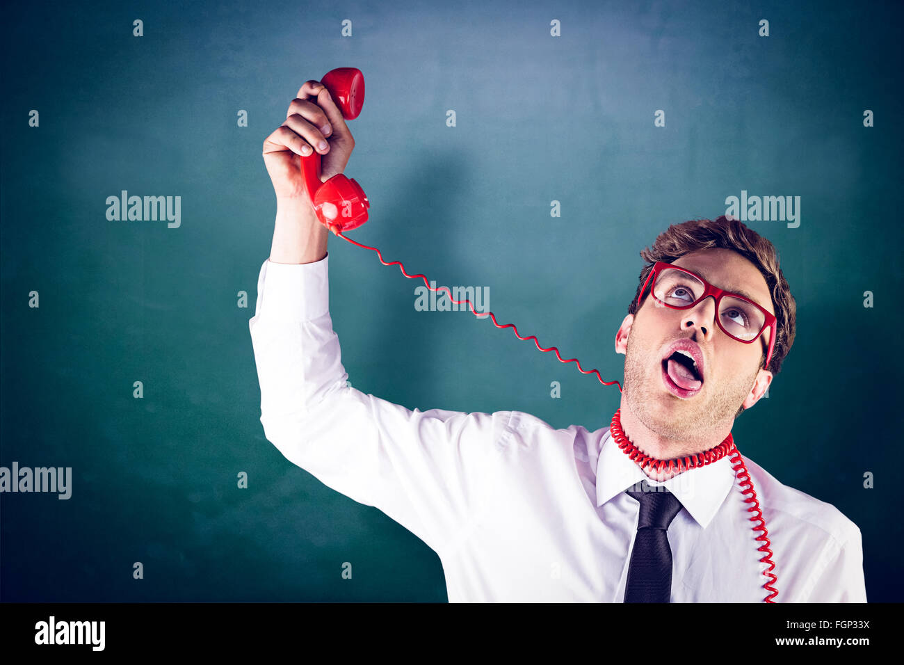 Businessman strangling hi-res stock photography and images - Alamy