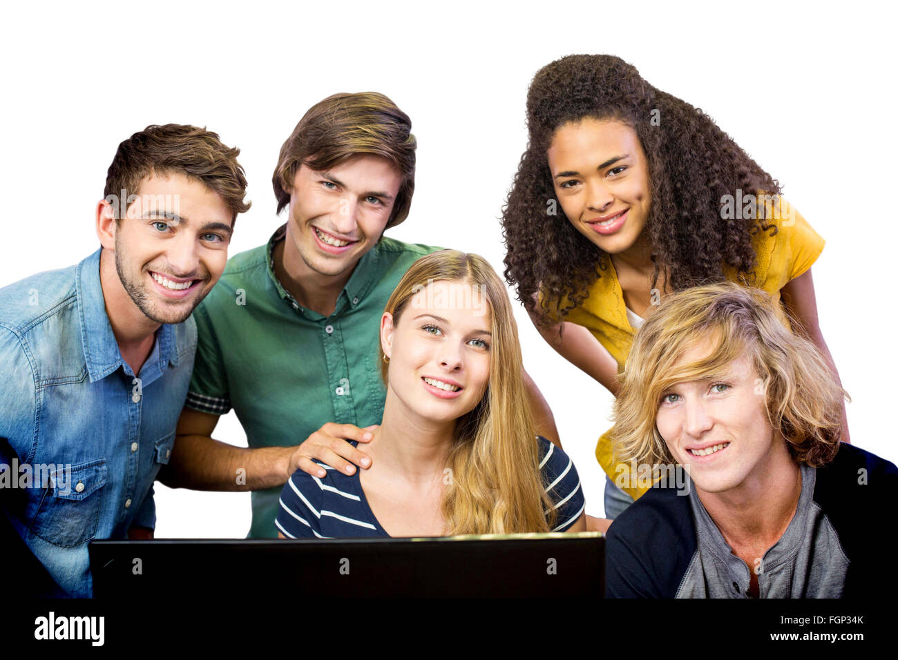 College students using computer Stock Photo - Alamy