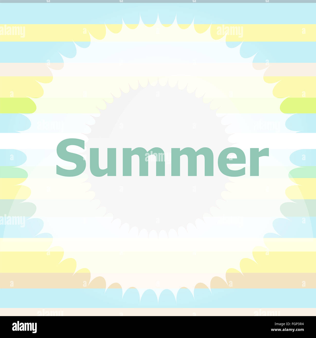 word summer invitation card, chalk drawings, summer holiday Stock Photo ...
