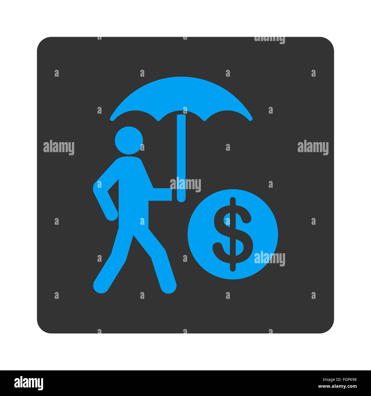 Financial insurance icon Stock Photo - Alamy