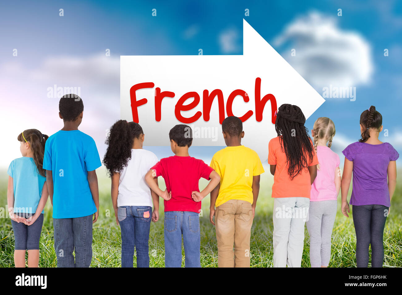 French against sunny landscape Stock Photo - Alamy