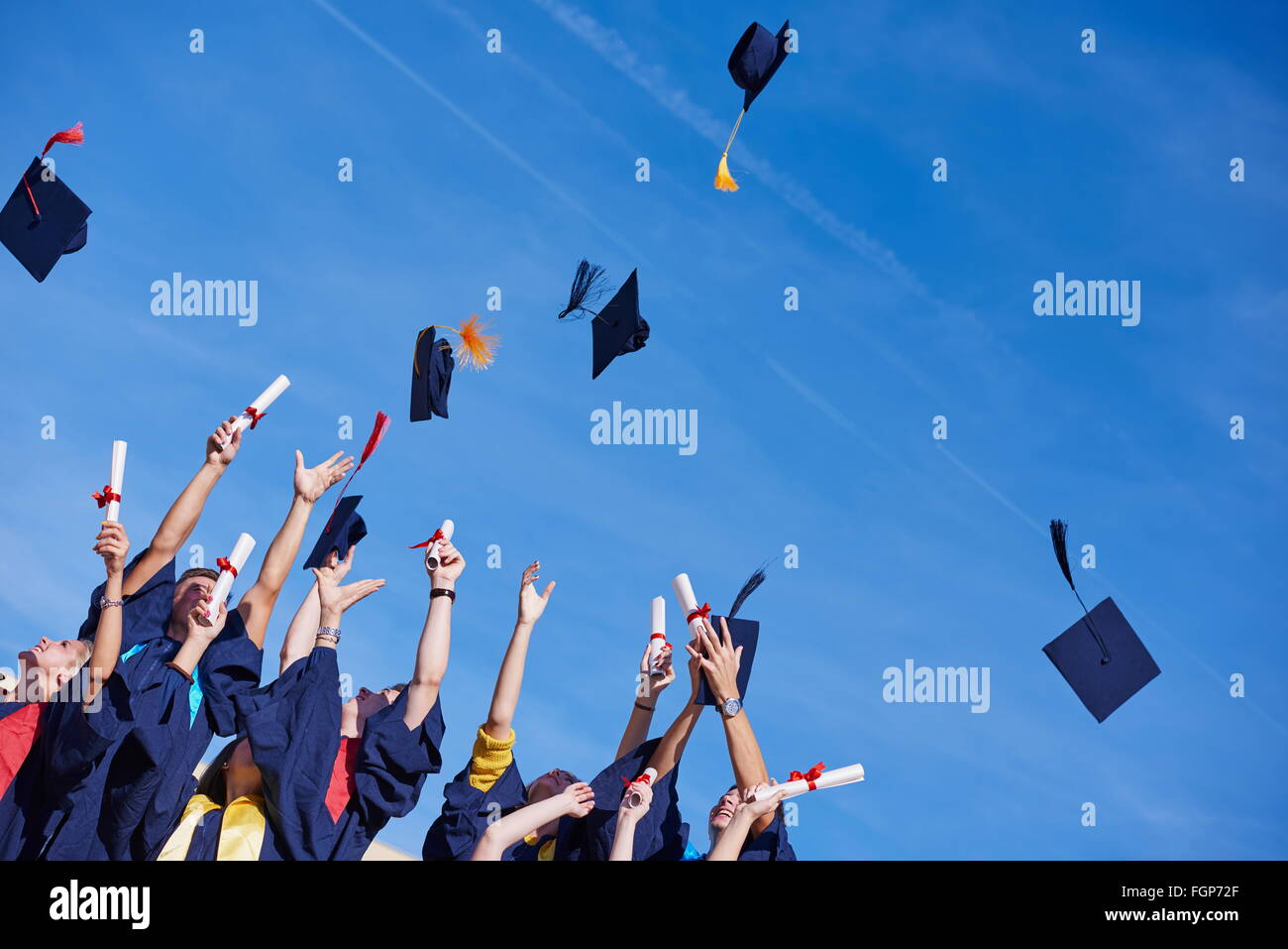 high school graduates students Stock Photo - Alamy