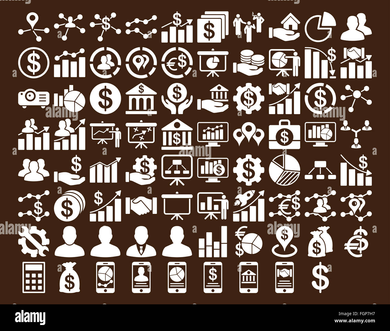 Business Icon Set Stock Photo - Alamy