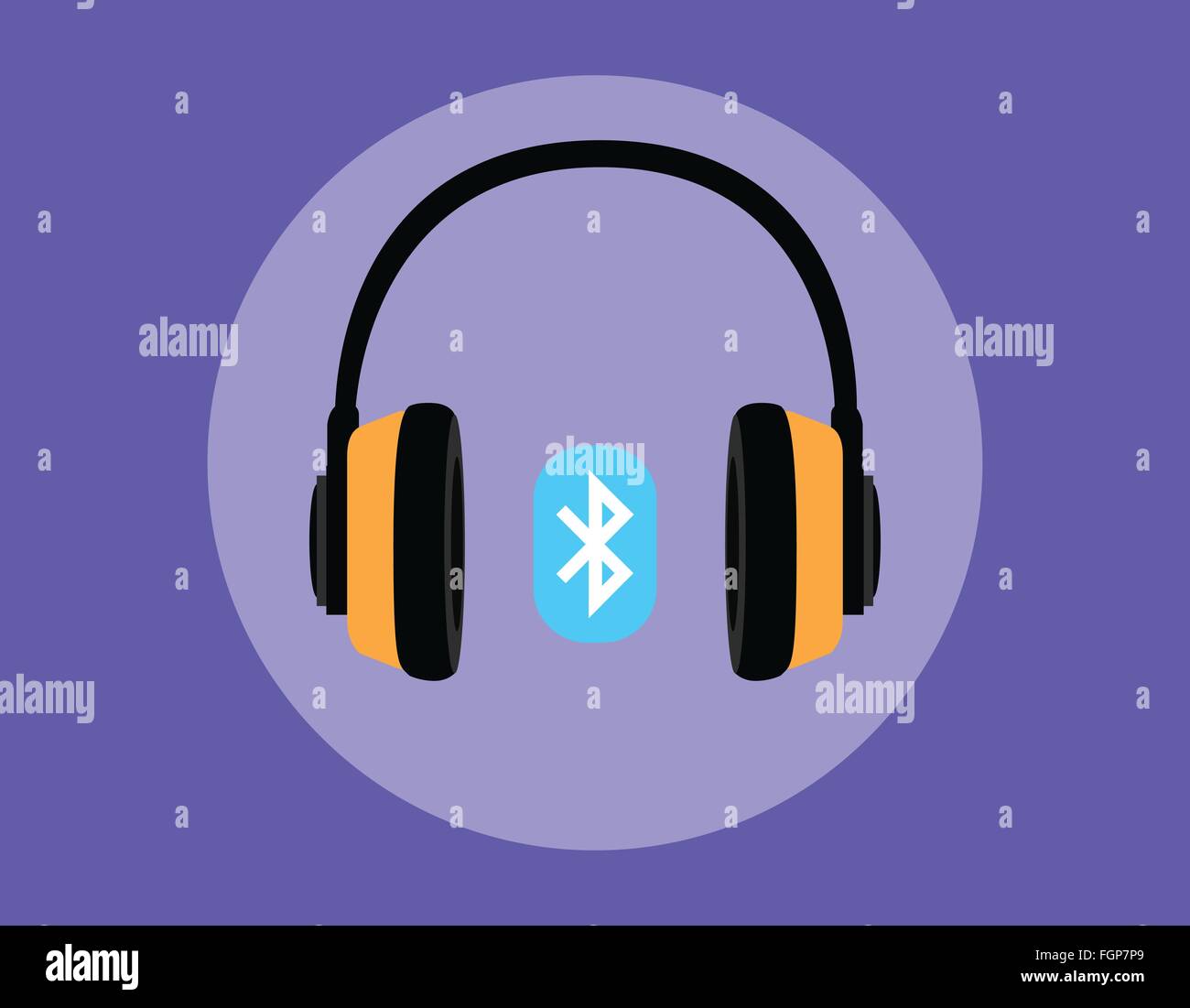 headphone full with bluetooth connection Stock Vector Image & Art - Alamy
