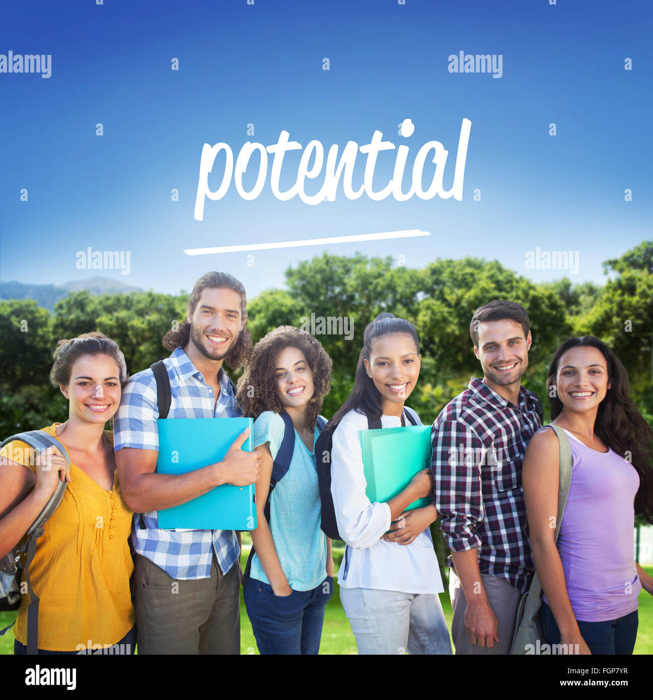 Potential against park Stock Photo - Alamy