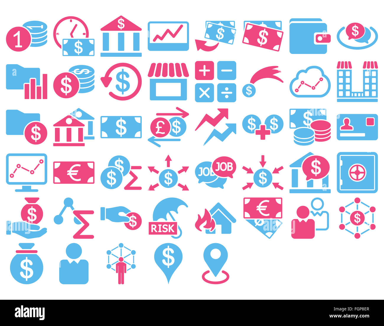 Business Icon Set Stock Photo - Alamy