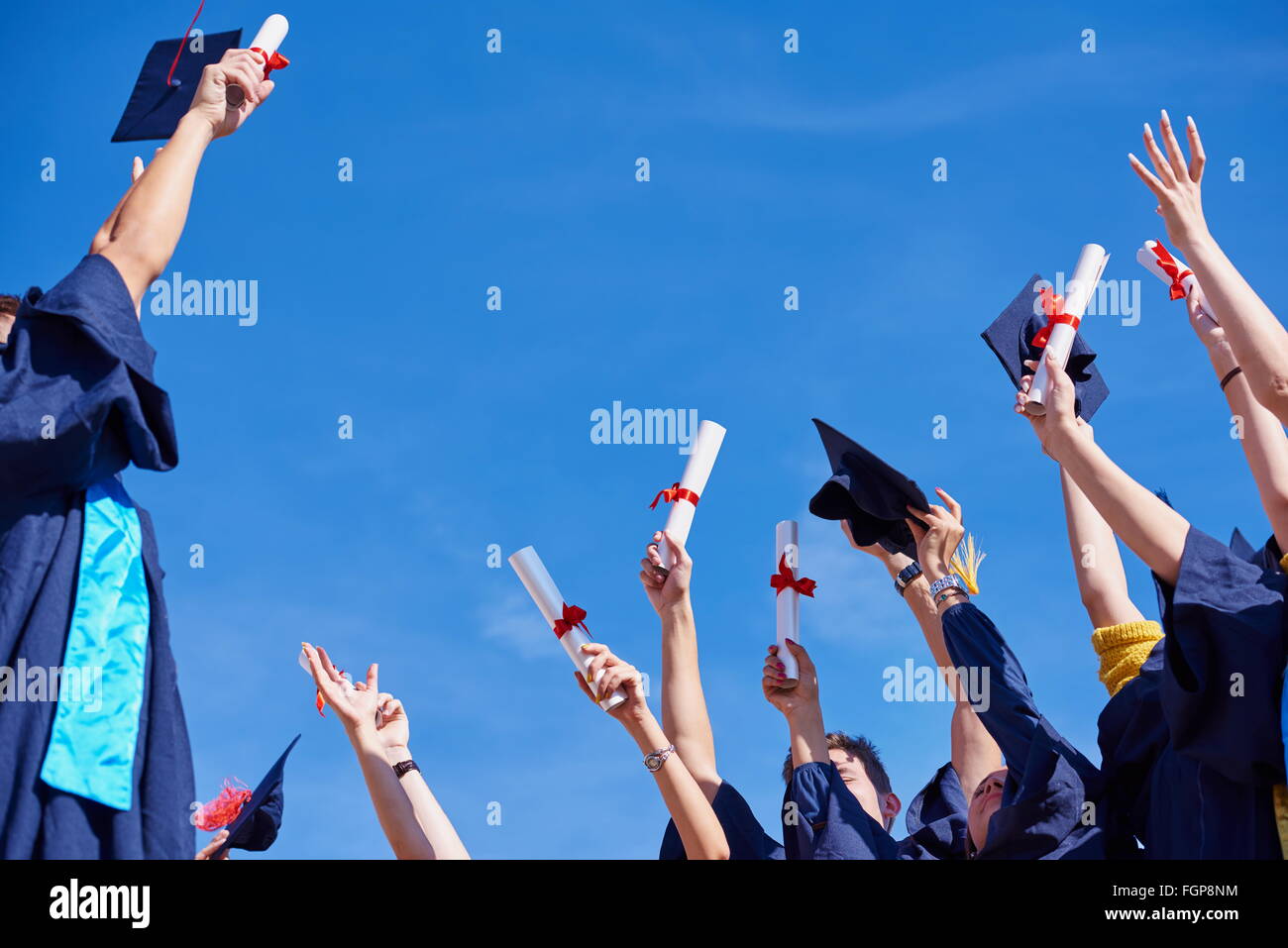 high school graduates students Stock Photo - Alamy
