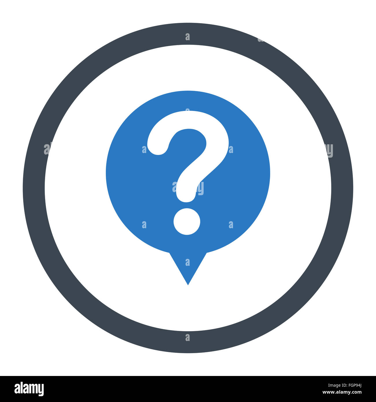 Status flat smooth blue colors rounded vector icon Stock Photo - Alamy