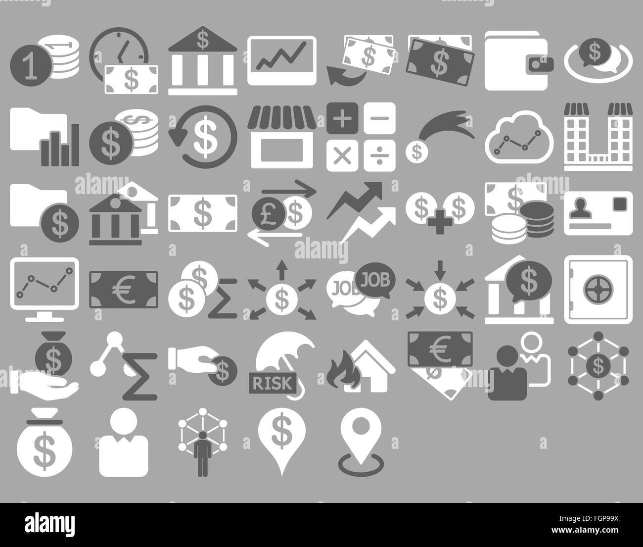 Business Icon Set Stock Photo - Alamy