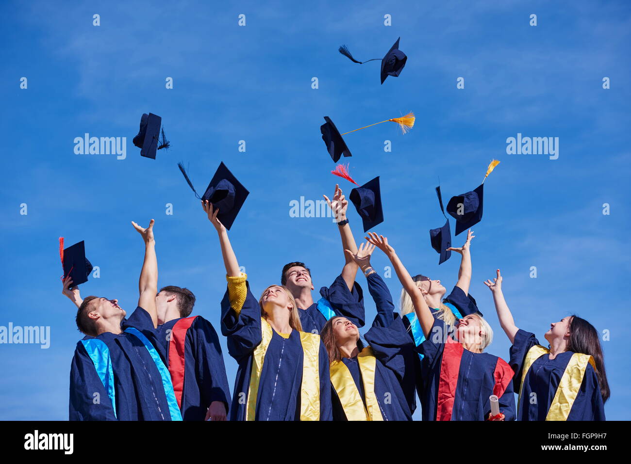 high school graduates students Stock Photo - Alamy