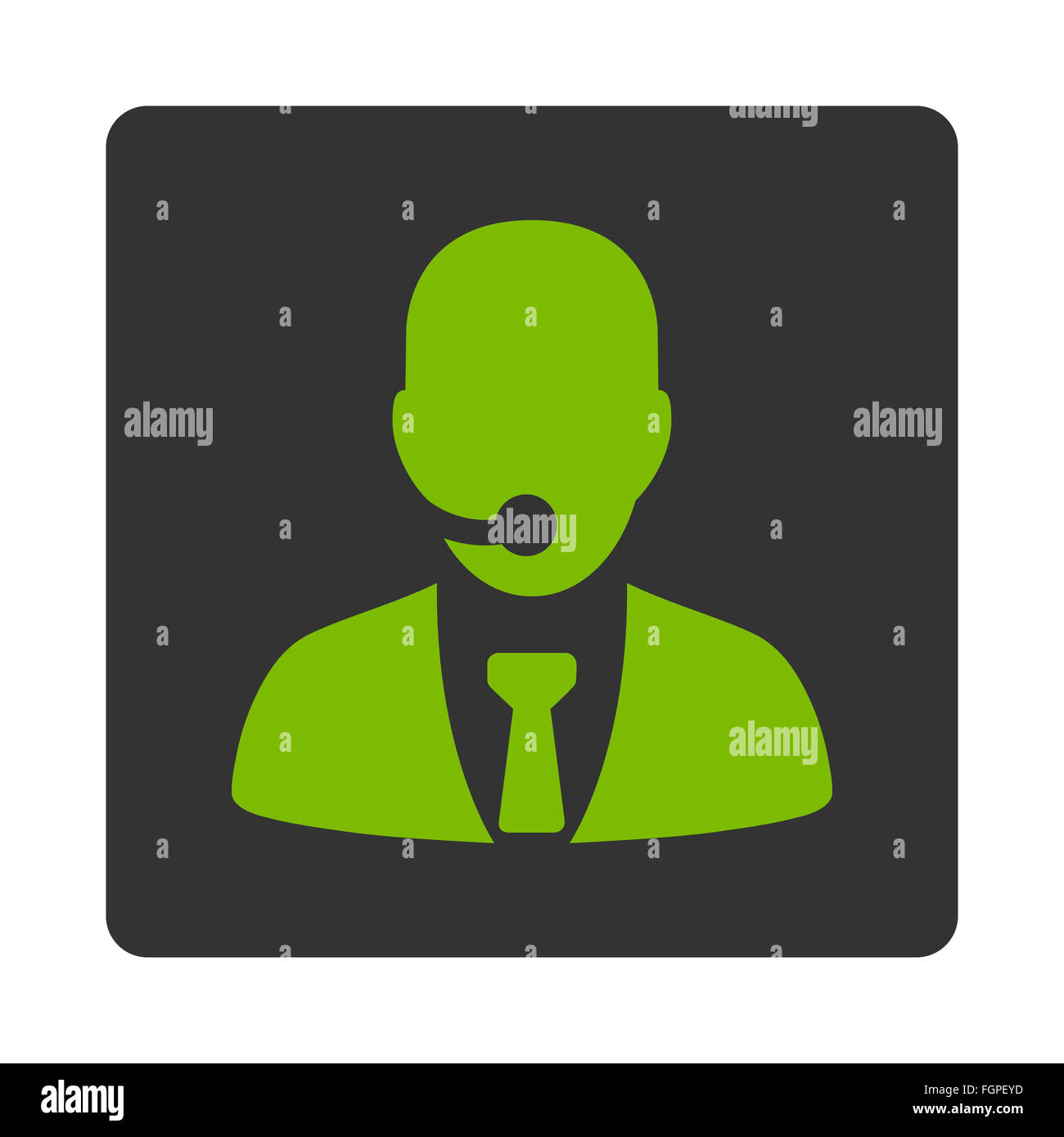 Call center operator icon Stock Photo - Alamy