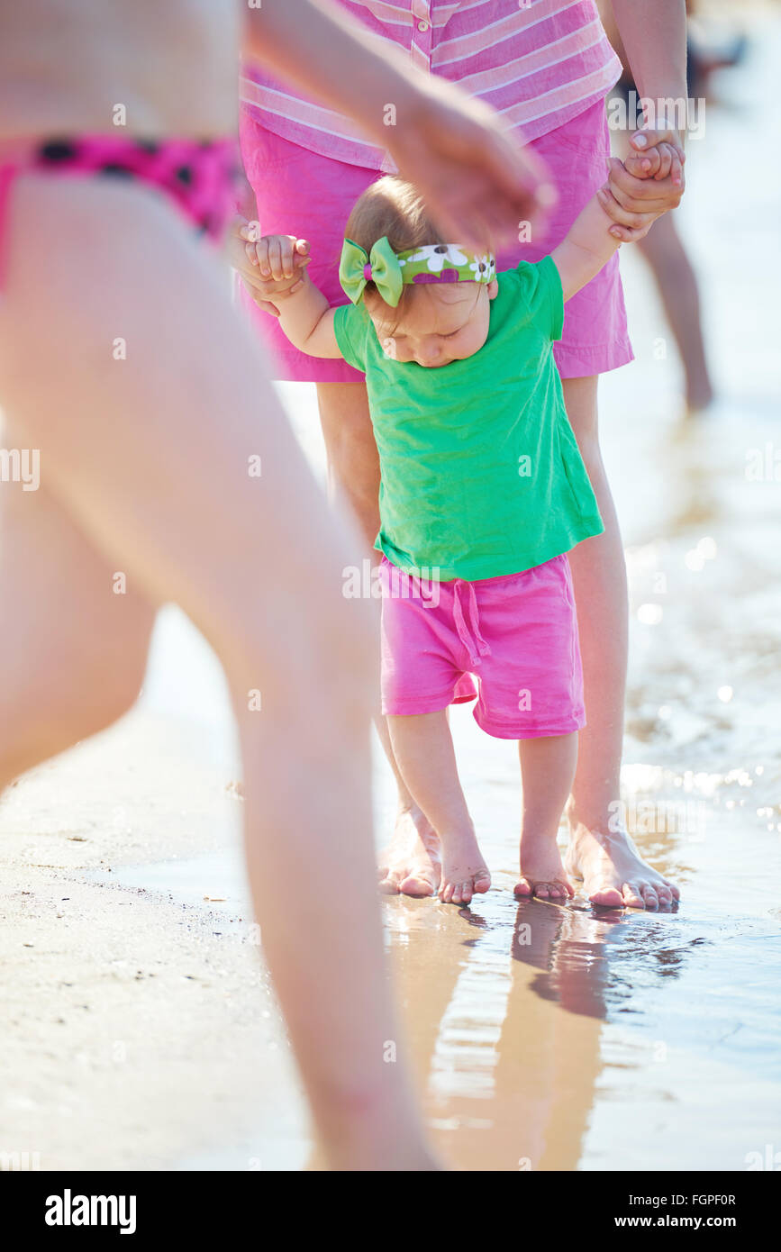 Woman and baby on the beach hi-res stock photography and images - Alamy