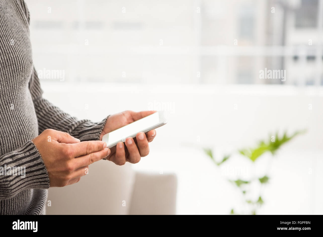 Close up view of hands using smartphone Stock Photo - Alamy