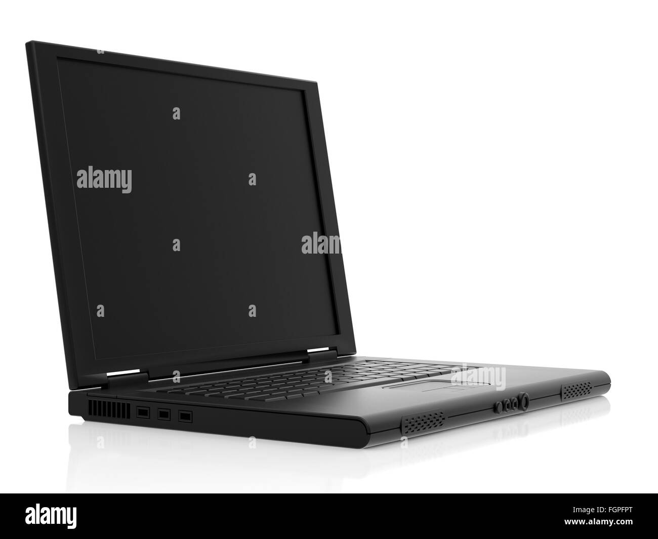 Laptop isolated on white background. High resolution image Stock Photo ...