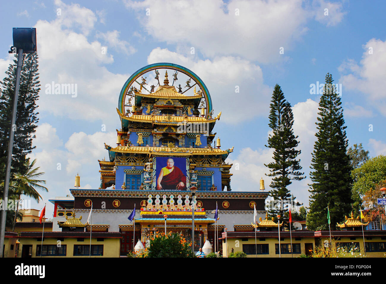 Golden temple, Bylakuppe, Coorg, Karnataka, India Stock Photo - Alamy