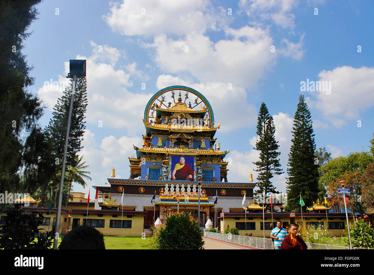 Golden temple, Bylakuppe, Coorg, Karnataka, India Stock Photo - Alamy