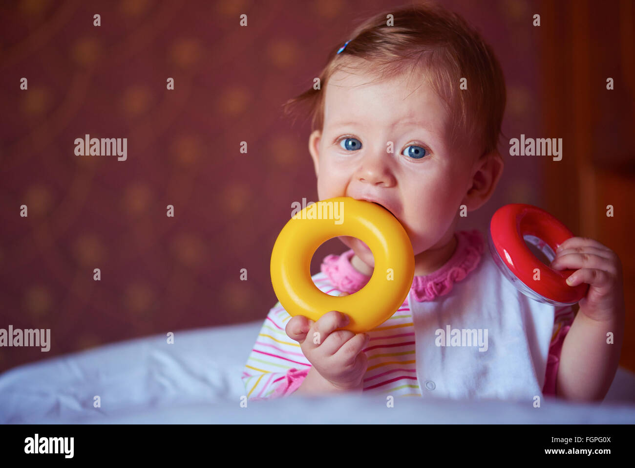 baby playing with toys at home Stock Photo - Alamy