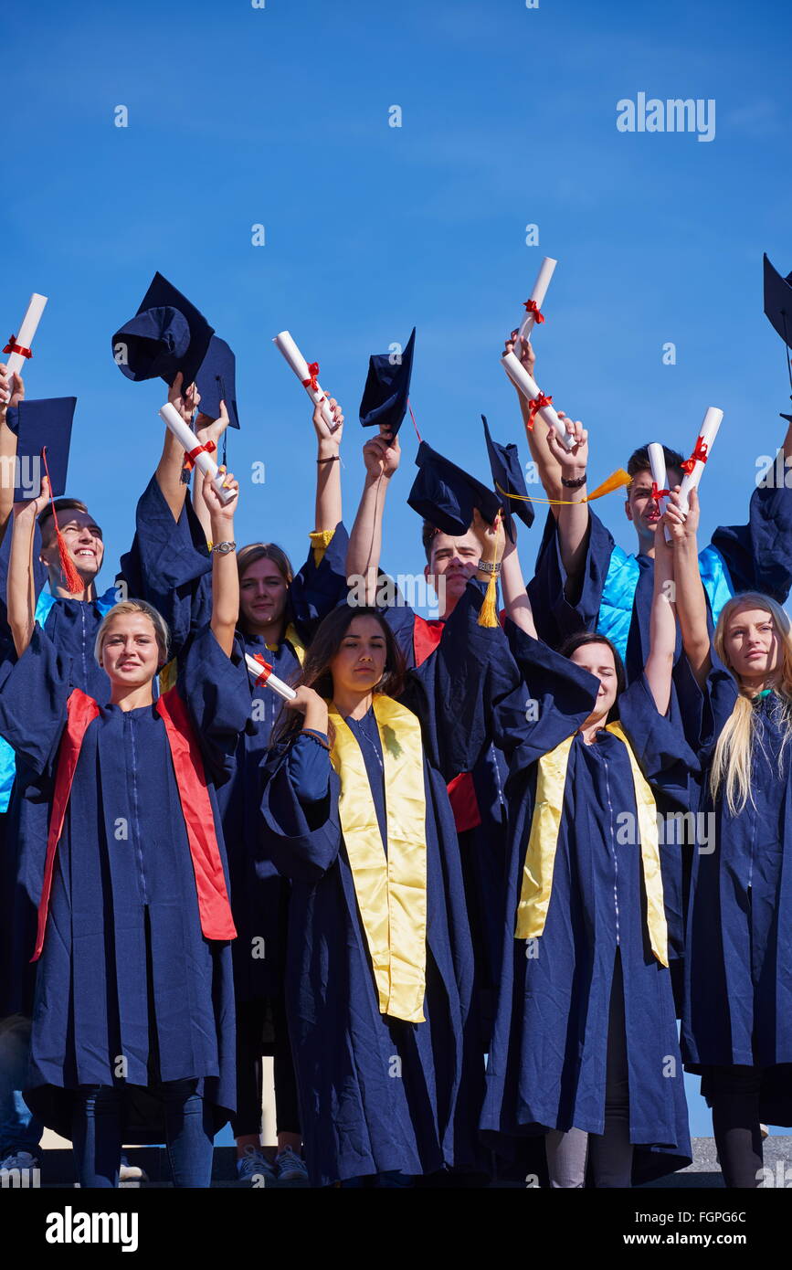 high school graduates students Stock Photo - Alamy
