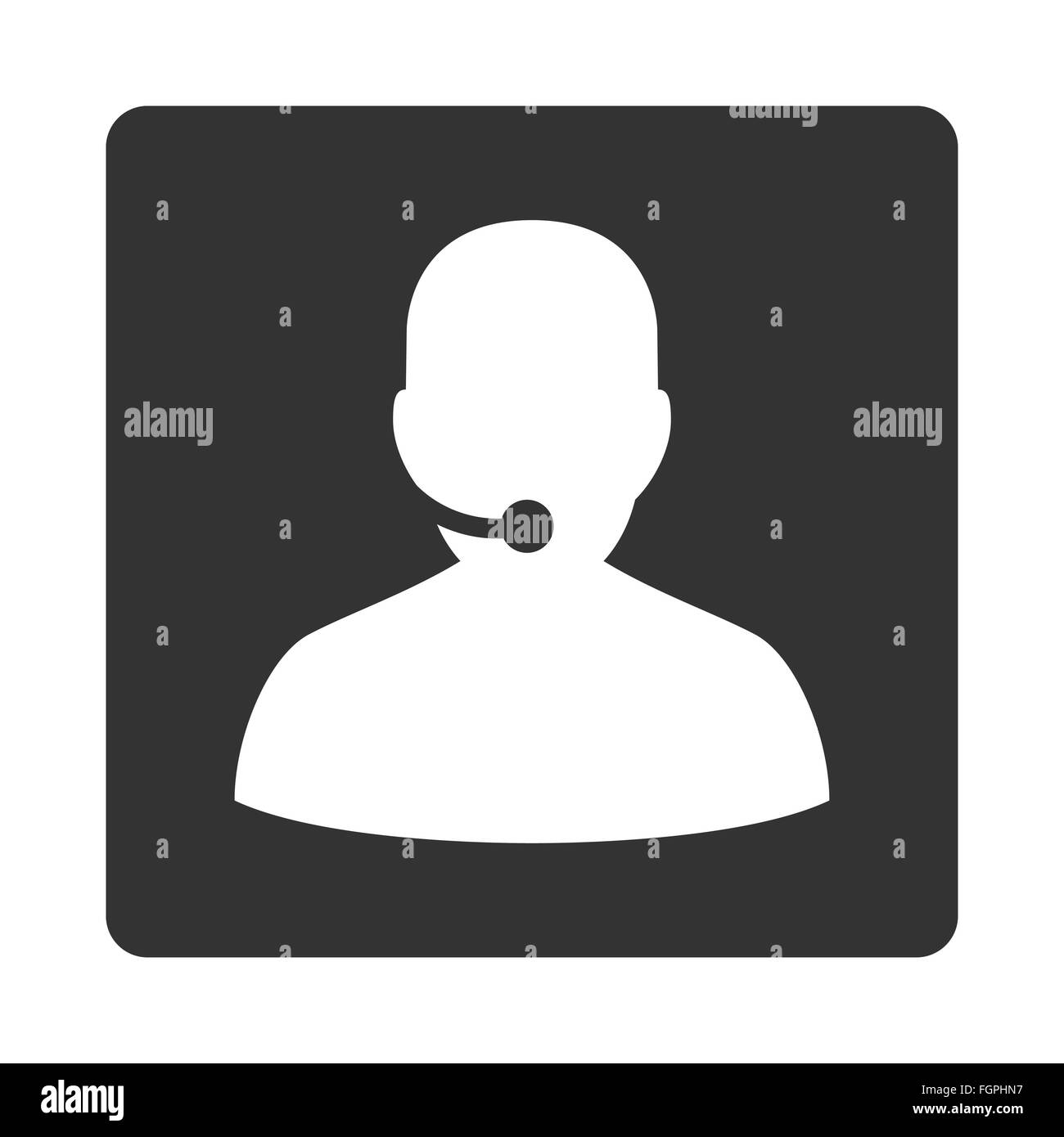 Call Center Icon Stock Photo - Alamy