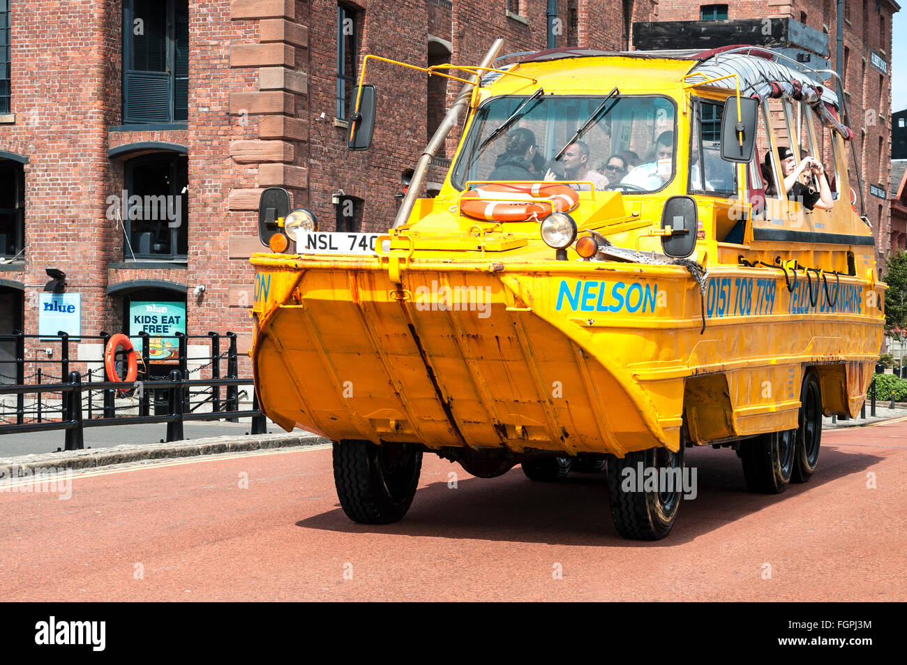 The " yellow duckmarine " a tourist sightseeing amphibious vehicle at ...