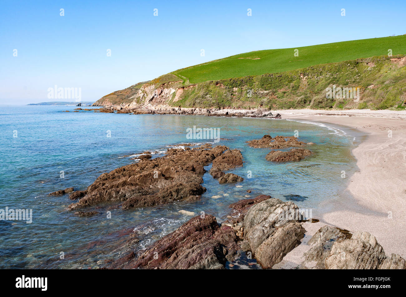 Portwrinkle on the south east coast of Cornwall, UK Stock Photo - Alamy
