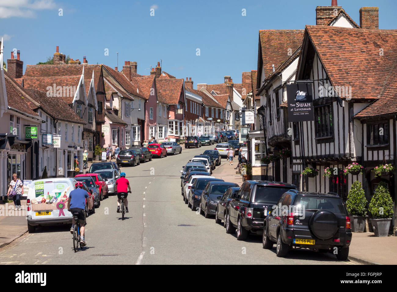 High Street, Lavenham, Suffolk Stock Photo - Alamy