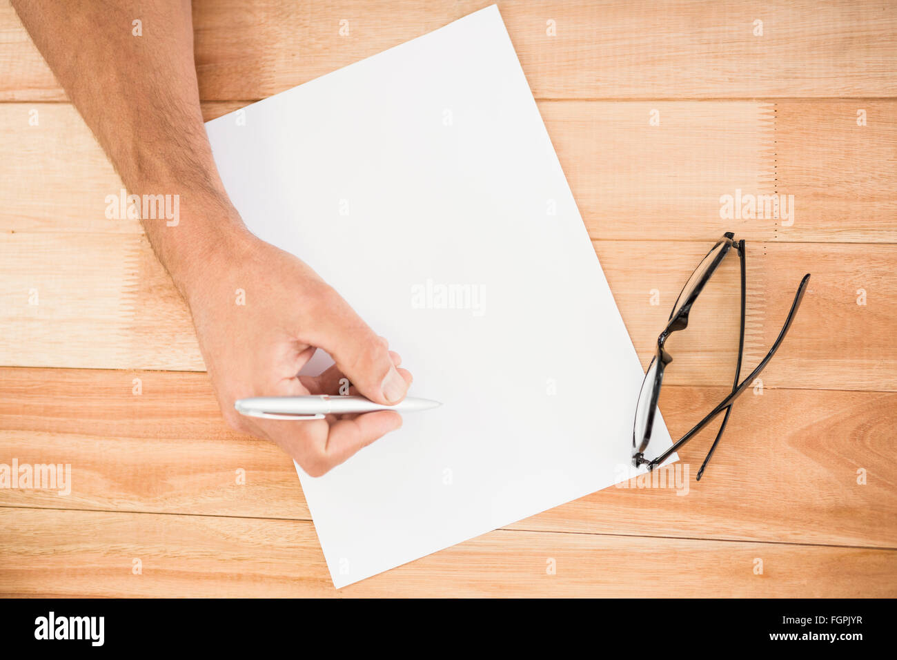 Hand writing on paper Stock Photo - Alamy