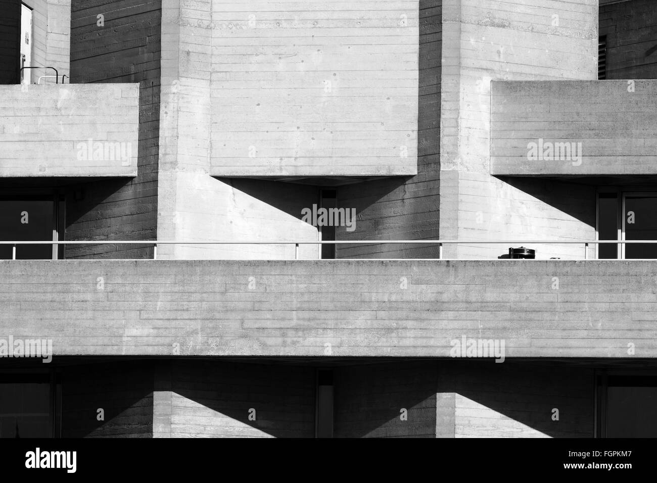 A view of part of The National Theatre, which is on the embankment of ...